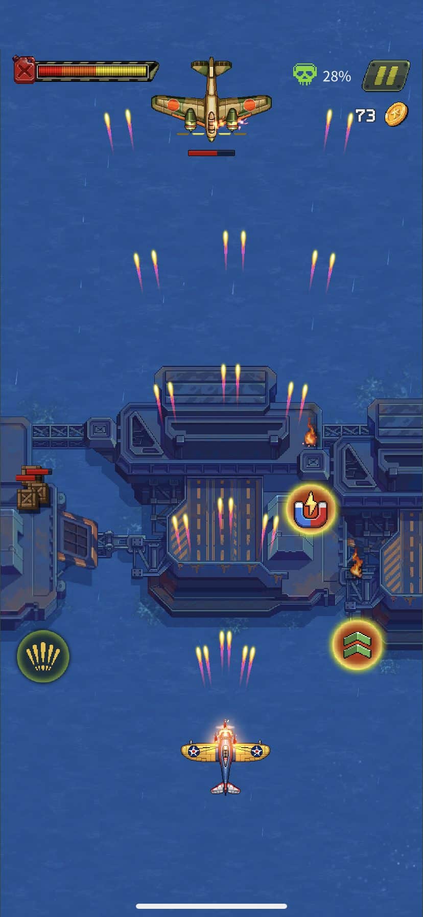 1945 Air Force: Airplane games | 遊戲UI典藏：介面、選單與畫面截圖 - 吹著魔笛的浮士德